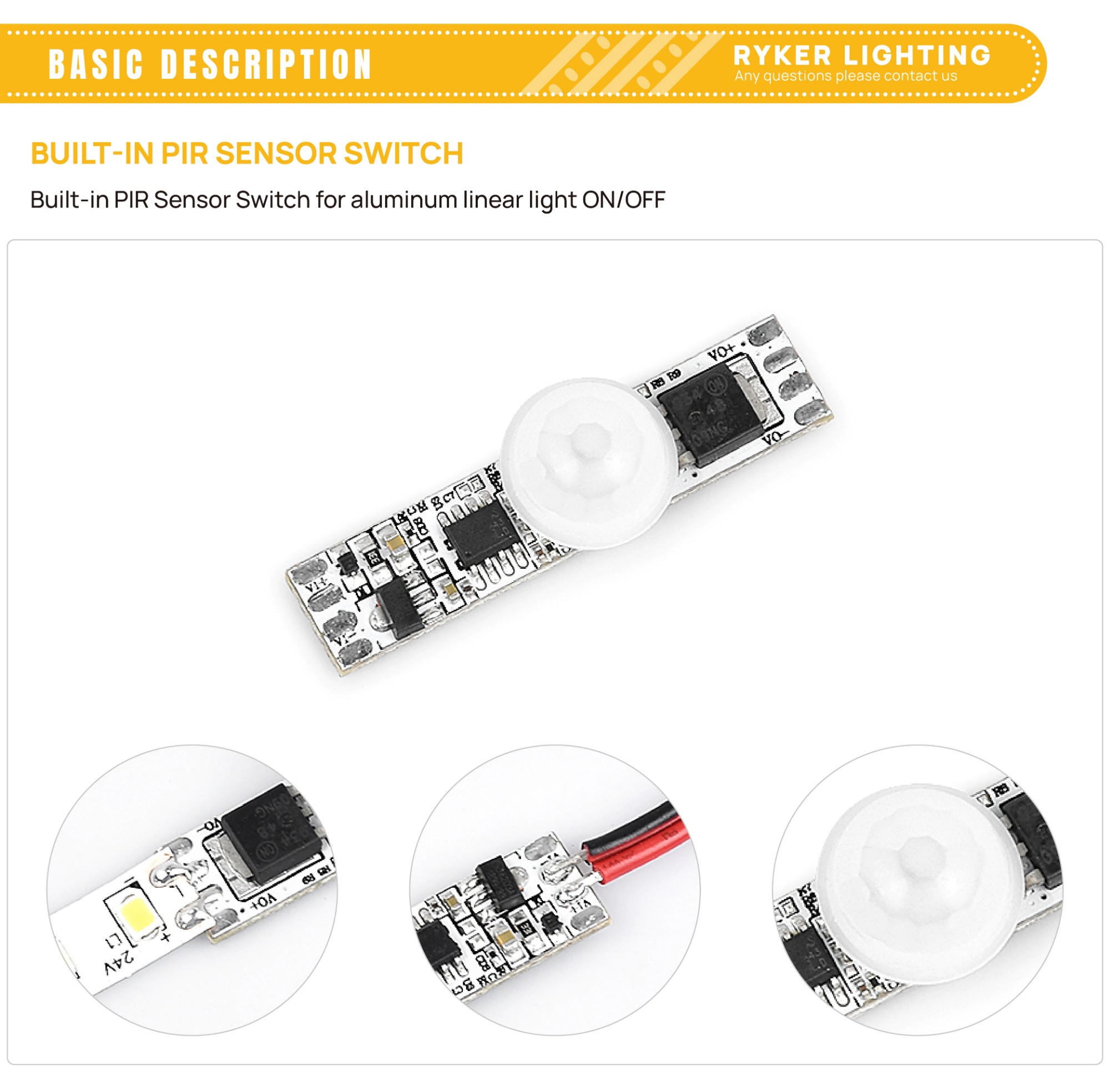 PIR Motion Sensor,Sensor Switch