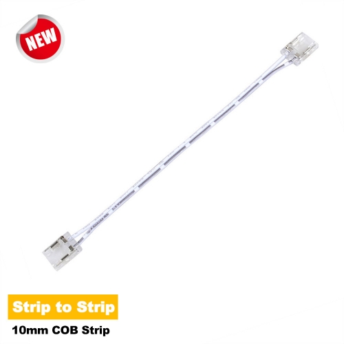 10mm COB Strip click connectors with cable,Single Color