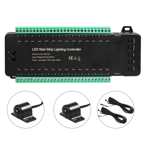STEP-03B 28 Steps LED Stair Strip Lighting Controller,Basic Series ...