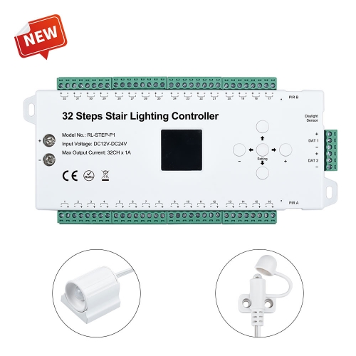 STEP-P1 32 Steps LED Stair Lighting Controller,Pro Series Stair Controller